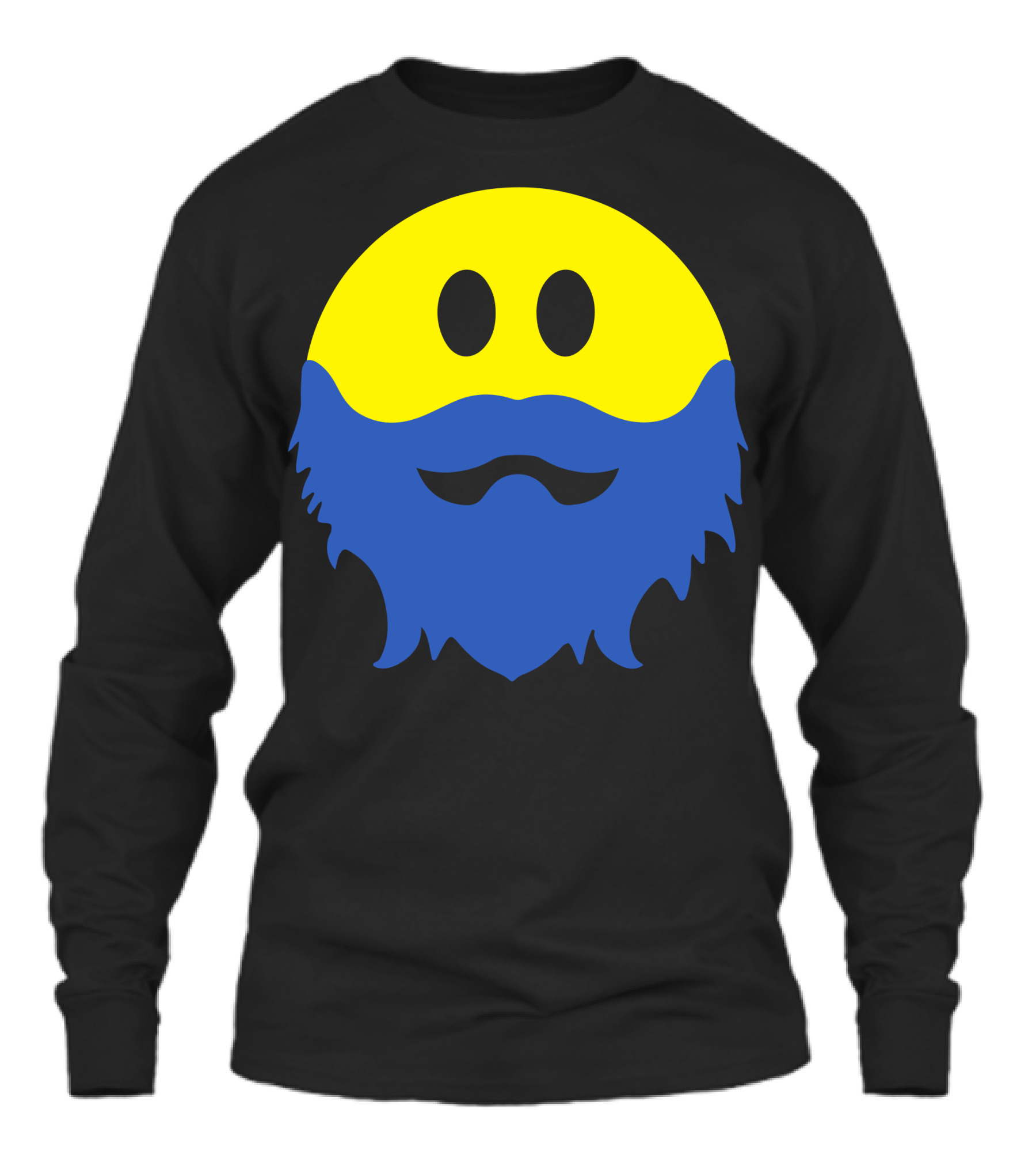 Smiley Face With Beard